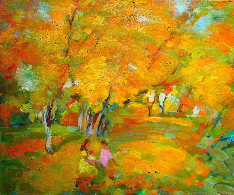 Yellow September Painting by Vyrvich Valentin | Saatchi Art