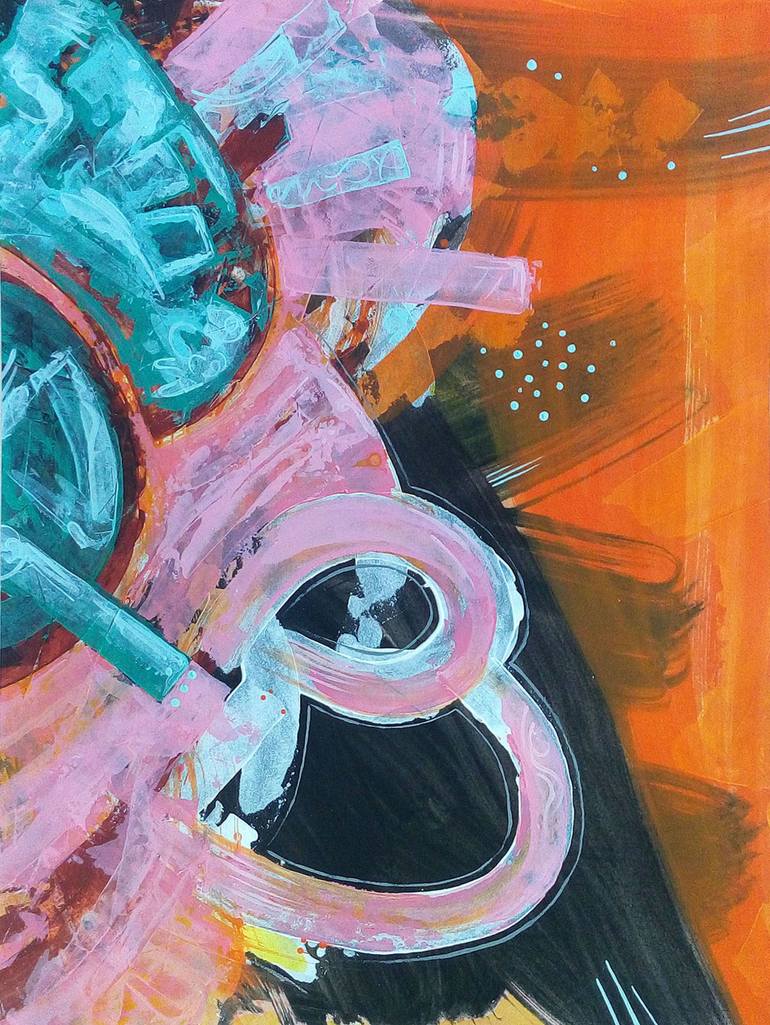 La B/ The B Painting by José Luis Rumbo | Saatchi Art