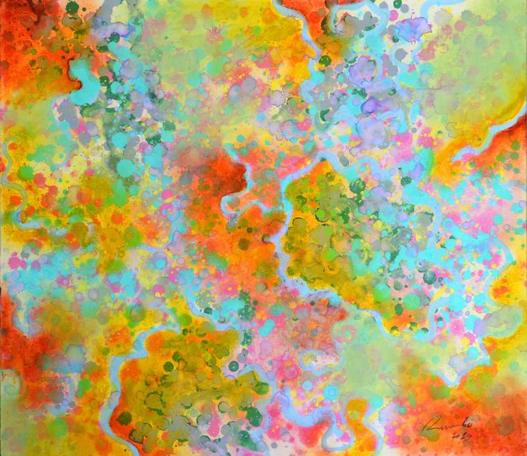 Juegos Abstractos X Painting by José Luis Rumbo | Saatchi Art