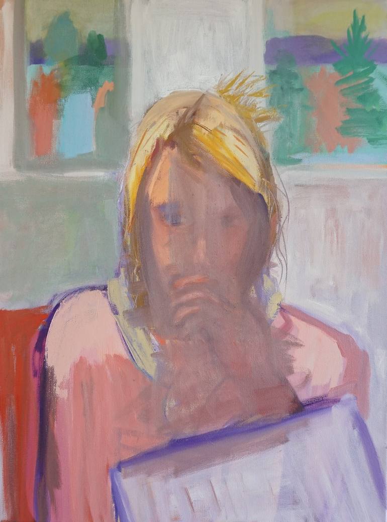 Young Woman Painting by Patty Rodgers | Saatchi Art