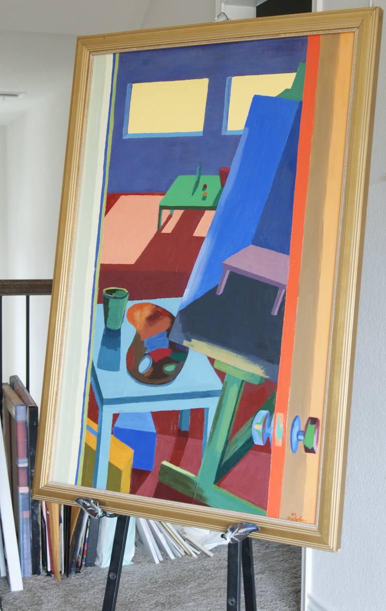 Palette and Painting Painting by Patty Rodgers | Saatchi Art