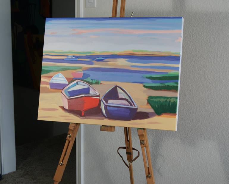 Low Tide at Pamet Painting by Patty Rodgers | Saatchi Art