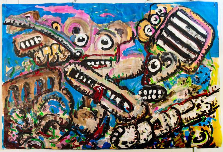 The Conversation Painting by Kevin Rowe | Saatchi Art