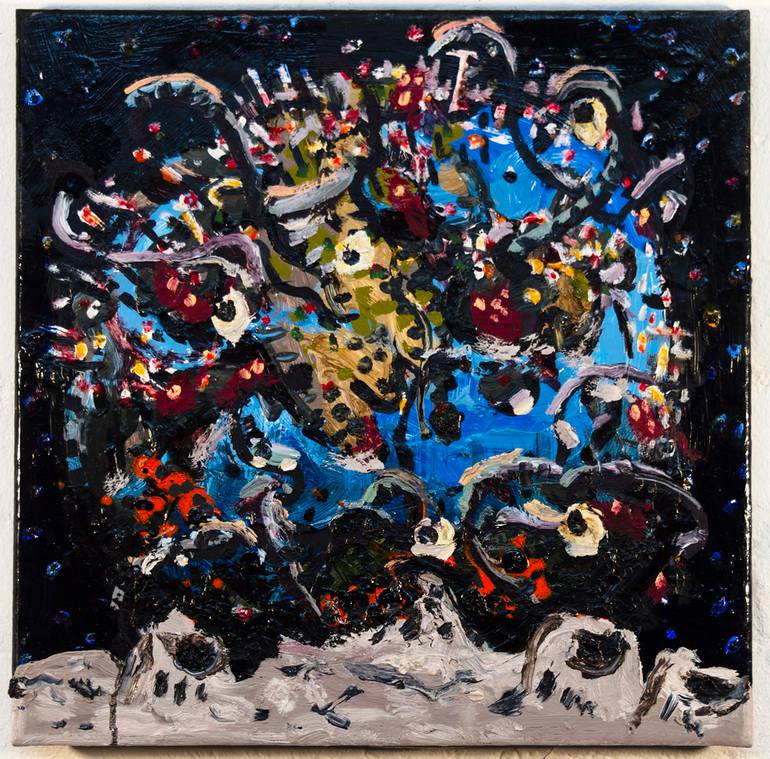 Behind the Moon Painting by Kevin Rowe | Saatchi Art