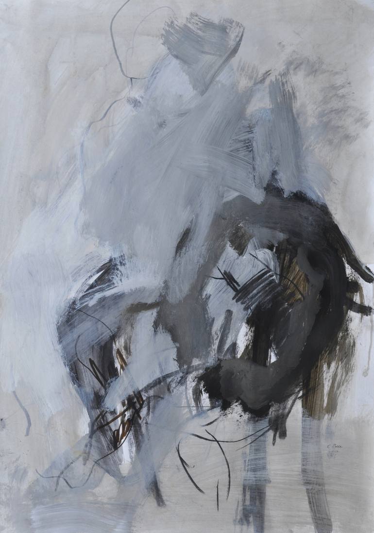 Sitting figure Painting by Elisabeth Bell | Saatchi Art