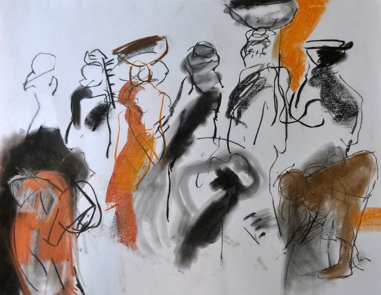 Builders Drawing by Elisabeth Bell | Saatchi Art