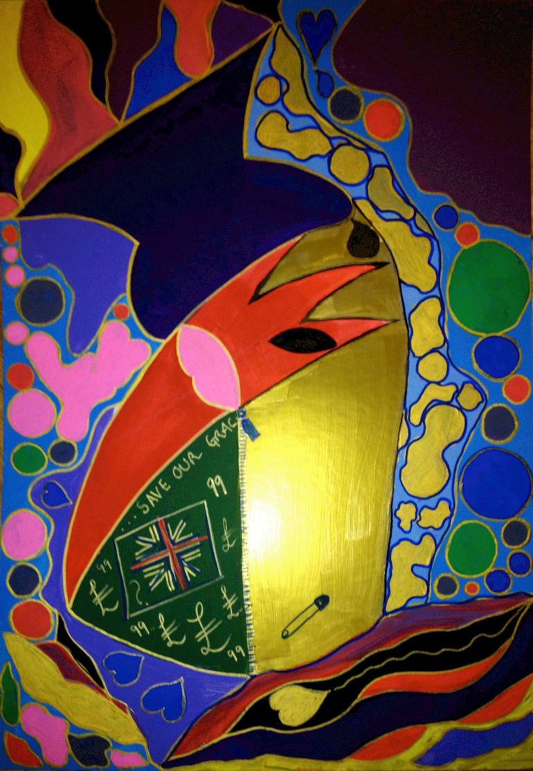 Punk Trojan Painting by Emma Stace Darling | Saatchi Art