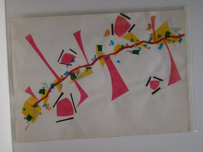 line of whimsy Collage by Reggie Osborn | Saatchi Art