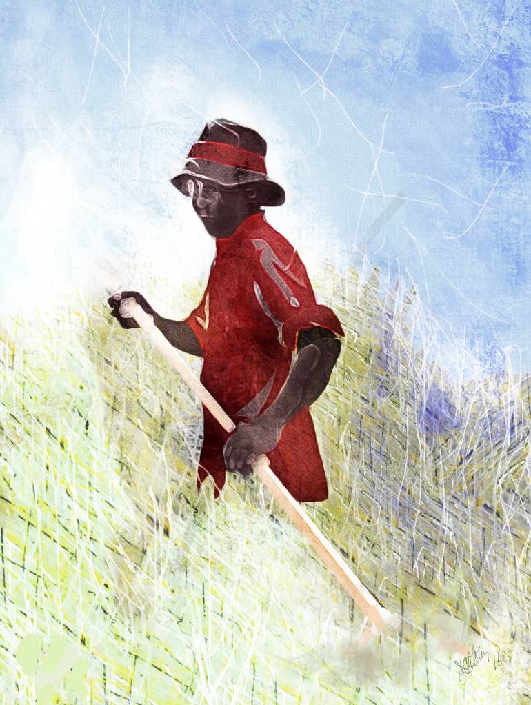 The Thresher Painting by Jennifer Buerkle | Saatchi Art