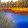 Fall Lake Landscape Painting by Greg Cartmell | Saatchi Art