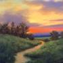 One Golden Hour Sunset Painting by Greg Cartmell | Saatchi Art