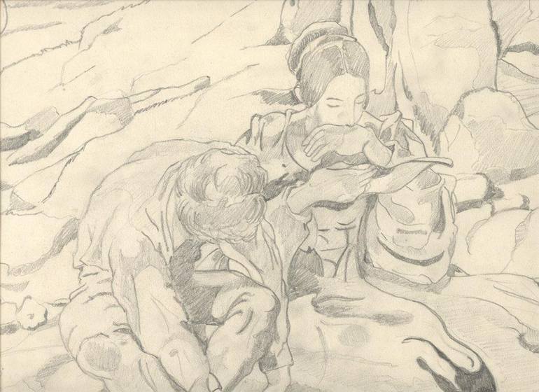 YOUNG AND IN LOVE Drawing by Edward Pryce | Saatchi Art