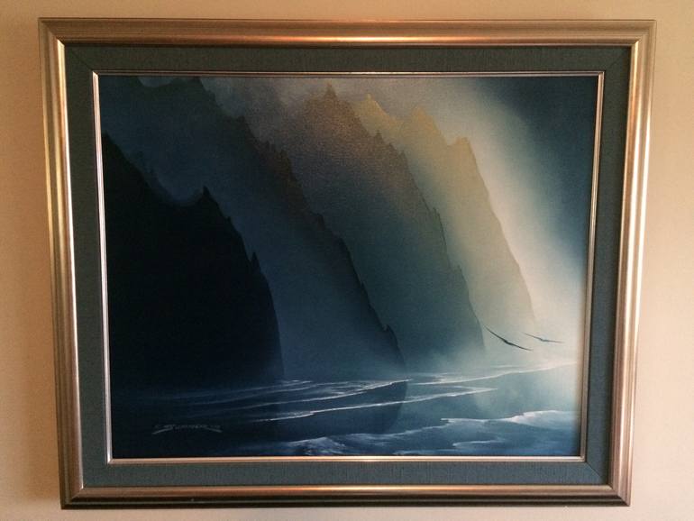 Misty Coast Painting by Scott Pike | Saatchi Art