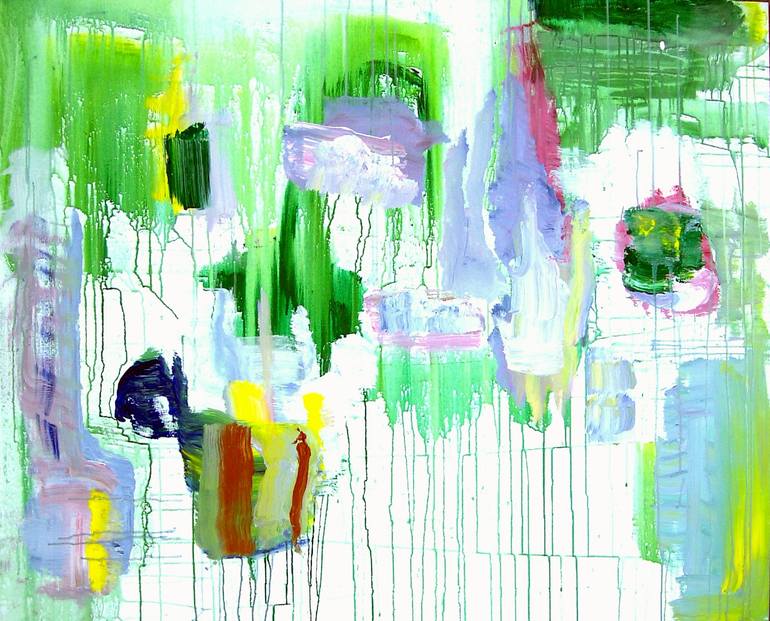 Rain in August Painting by Martina M Altmann | Saatchi Art