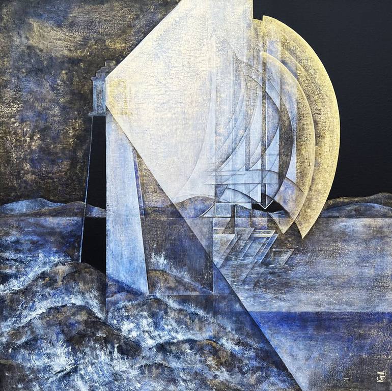 Beyond The Shore Painting by Laura Gill Artwork | Saatchi Art