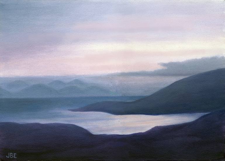 Sunset Reflections Painting by Jean Ehler | Saatchi Art