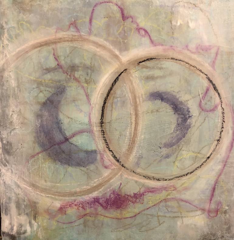 Abstract half moon Painting by Jennifer Claire Smith | Saatchi Art