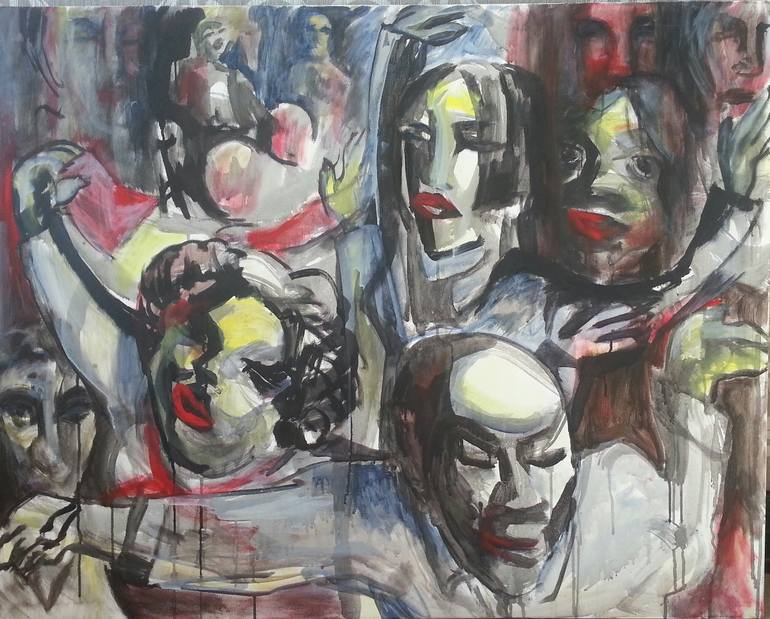 Korean dance Painting by George Lee | Saatchi Art