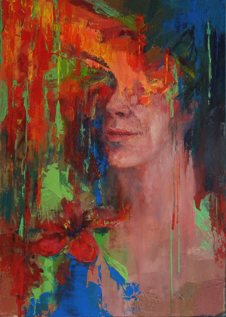 Sense of smell Painting by Joanna Sokolowska | Saatchi Art
