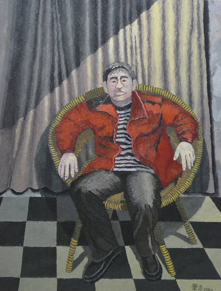 Man Painting by li hui | Saatchi Art