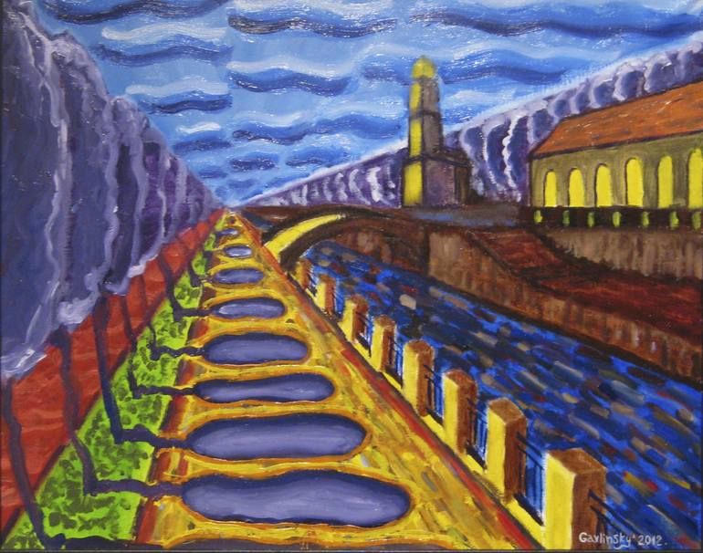 embankment of the canal, /2 Painting by D Gavlinsky' | Saatchi Art