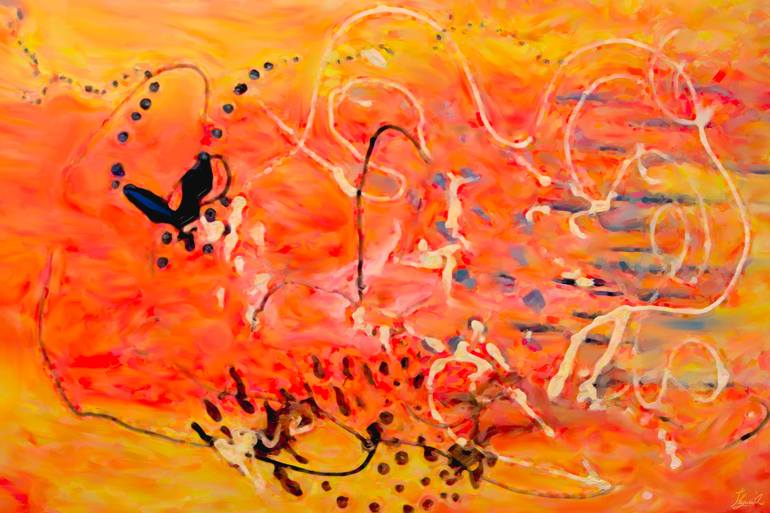 fire purifies Painting by Konstantinos Stamoulis | Saatchi Art