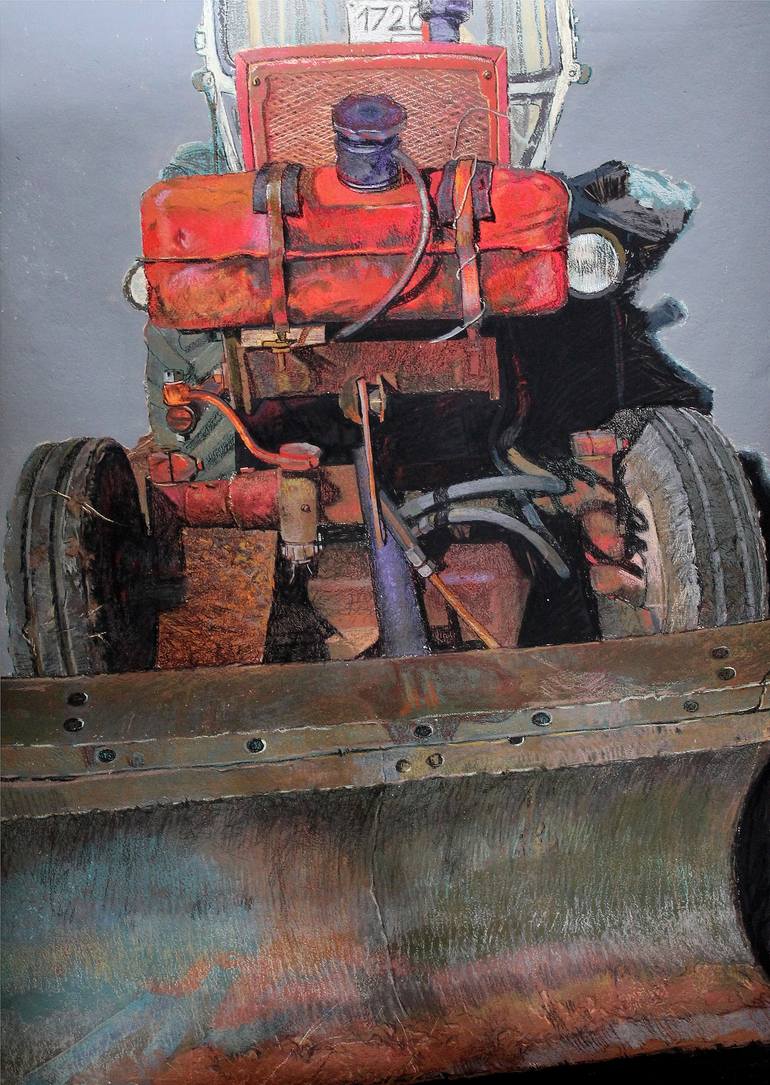 Eugene TITOV. Plowman Drawing by Zrimo Art | Saatchi Art