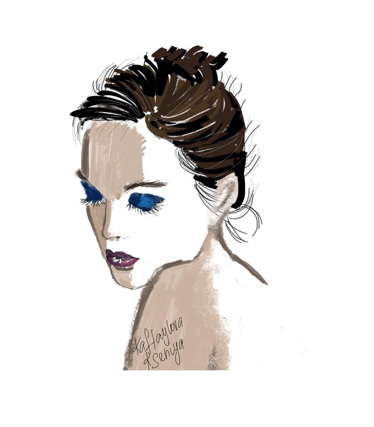 Muse Drawing by Kseniya Kaftailova | Saatchi Art