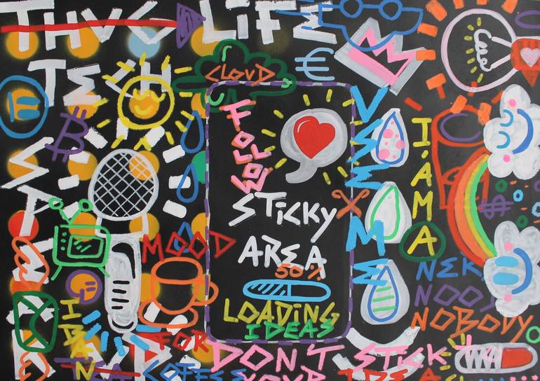 Graffiti #84 Painting by Thorben Nolsen | Saatchi Art