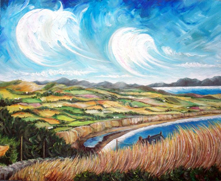 Flowing Lleyn Painting by glyn price | Saatchi Art