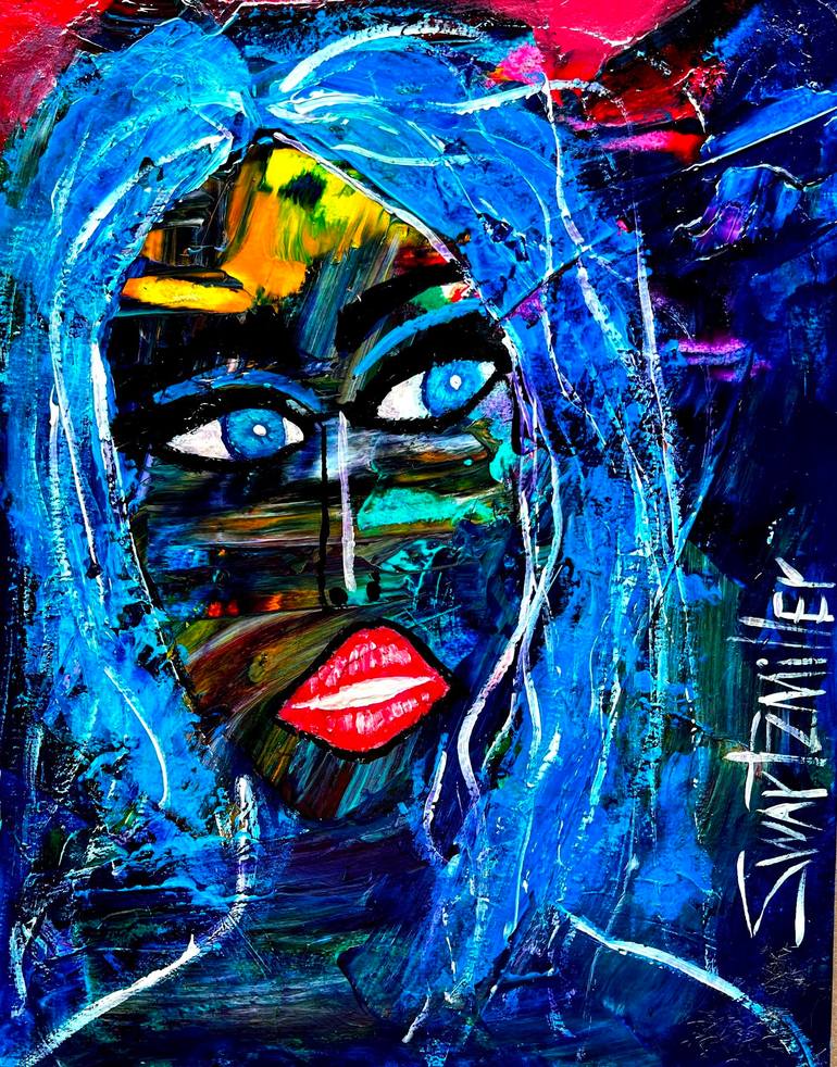 Limited Edition Original Abstract #2 0f 21 Sexy Lady Painting by Mike ...