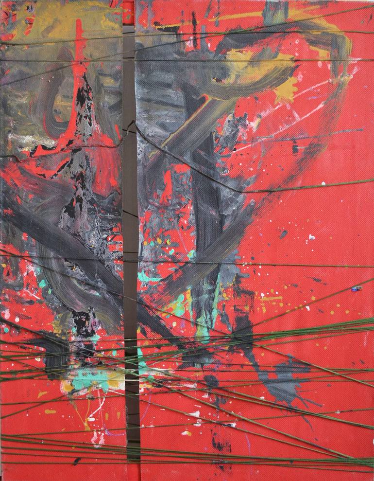 Cleavage Painting by Oleksandra Lychak | Saatchi Art