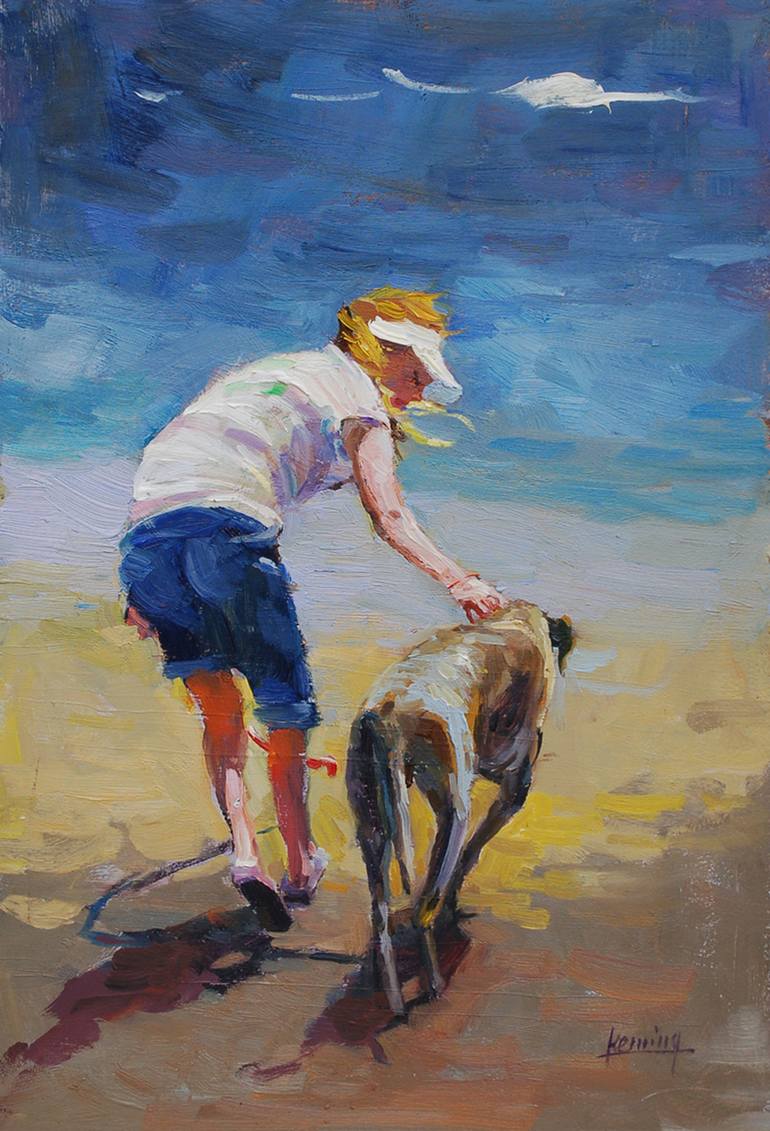 Into the Water Painting by Keming Shen | Saatchi Art