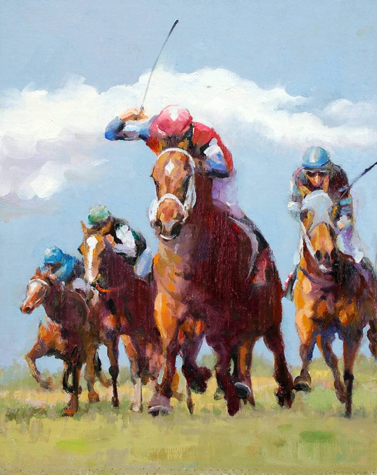 The Winner Painting by Keming Shen | Saatchi Art