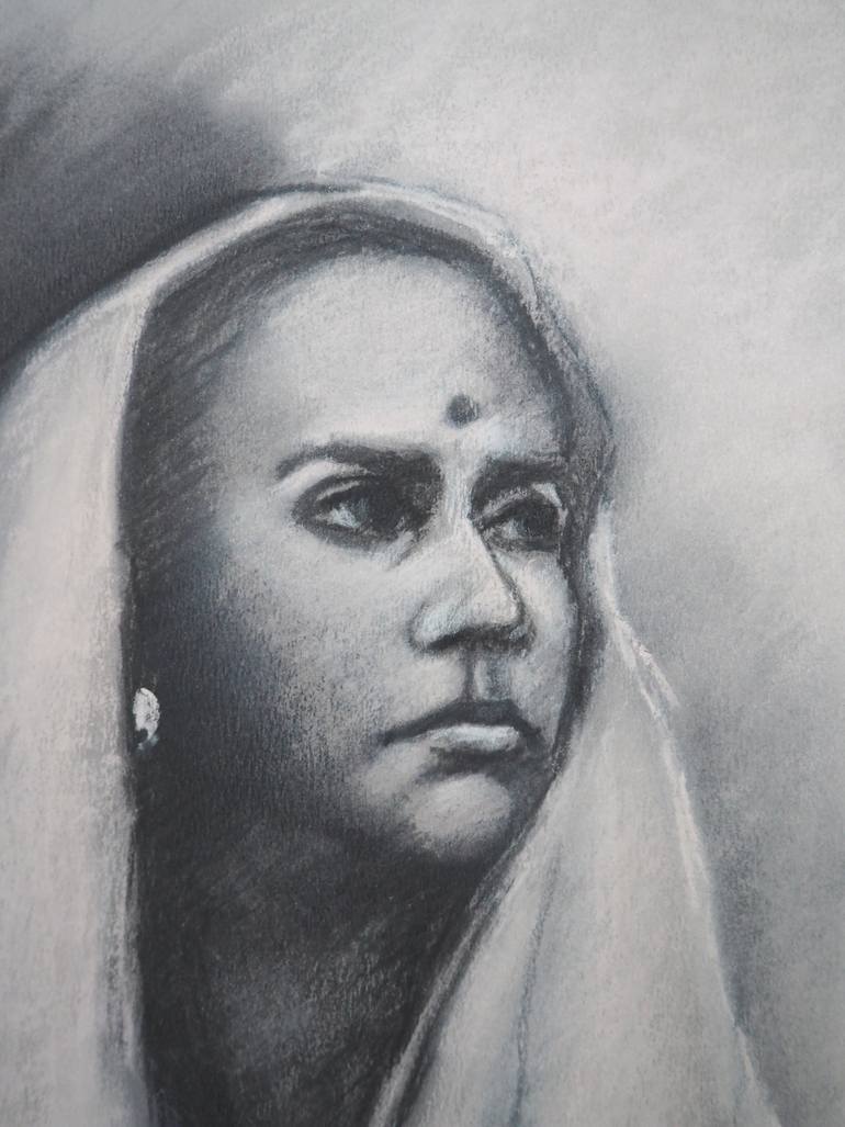 A strong woman Drawing by Stéphanie Lécuyer | Saatchi Art