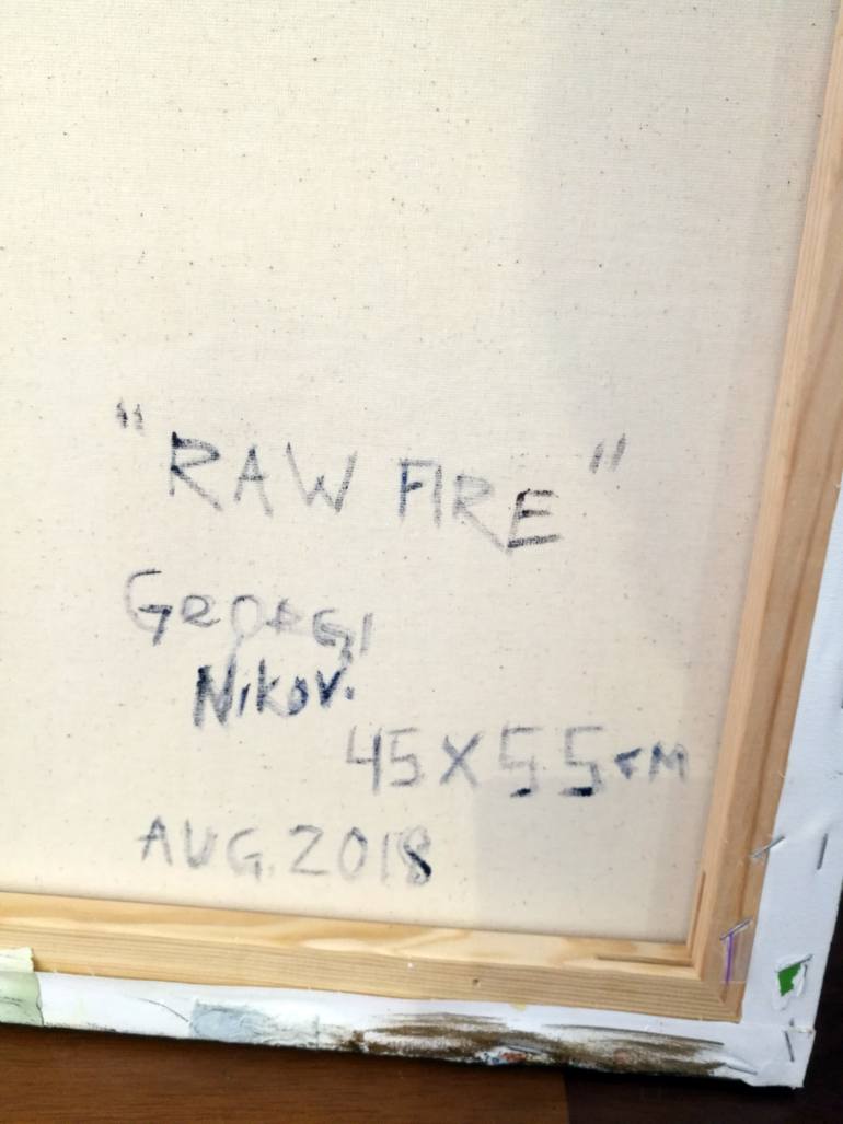 Raw Fire Painting by Georgi Nikov | Saatchi Art