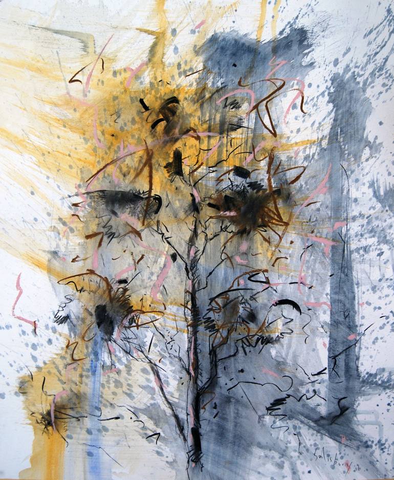 tree of wisdom Drawing by Trevor Salisbury | Saatchi Art