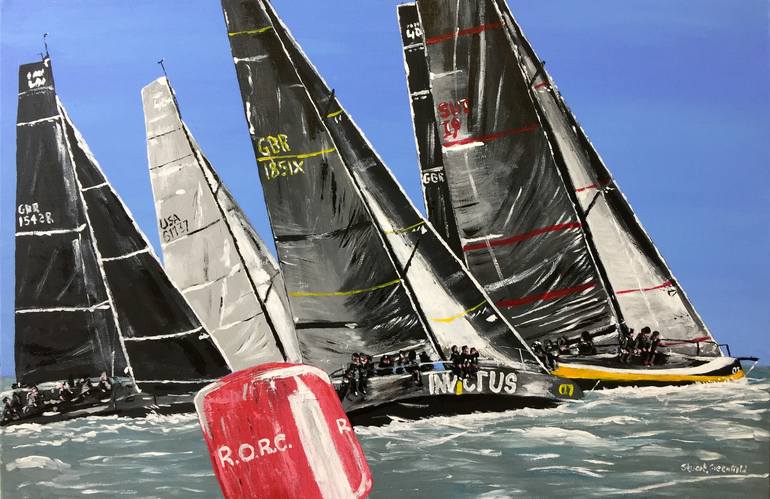 Fast 40plus yachts racing in the Solent in the National Championships ...
