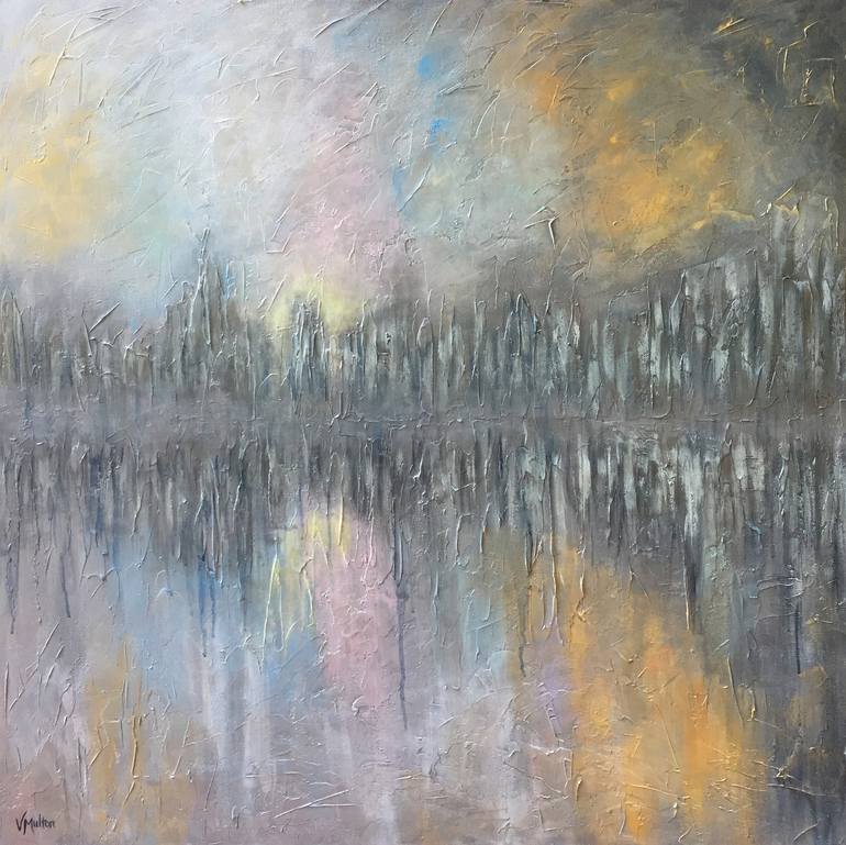 Liquid Silver Painting by Vanessa Sharp Multon | Saatchi Art