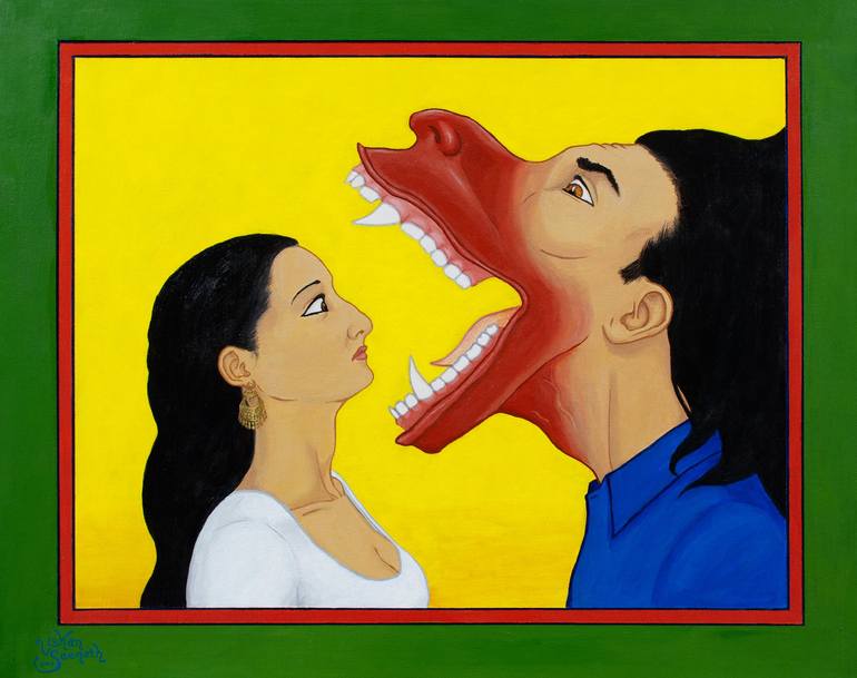 What Now! Painting by Vishan Seenath | Saatchi Art