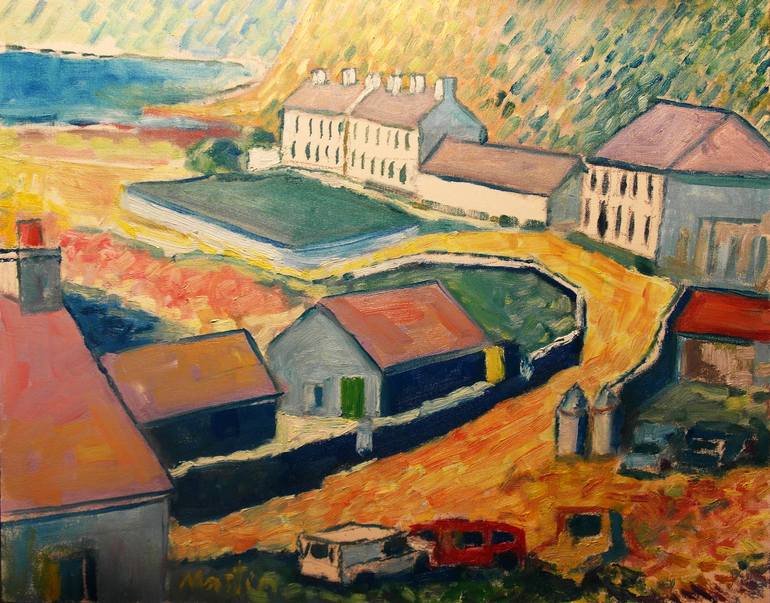 Rathlin Island Painting by Martin Mcclean | Saatchi Art
