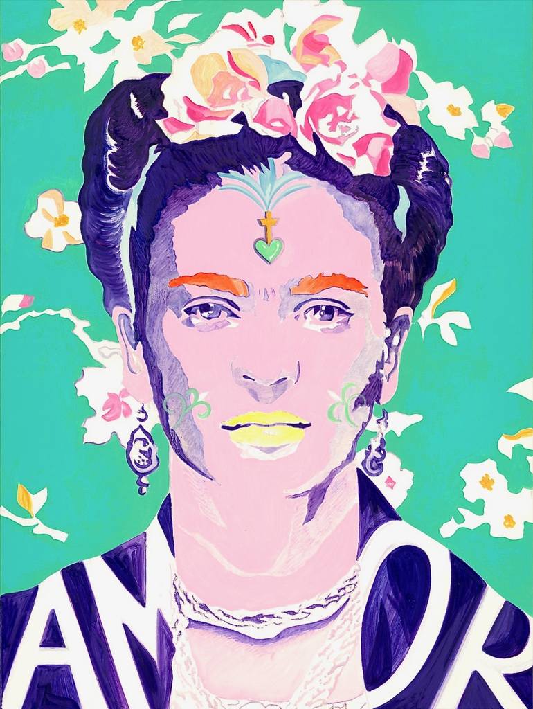 FRIDA FOREVER Painting by perry milou | Saatchi Art