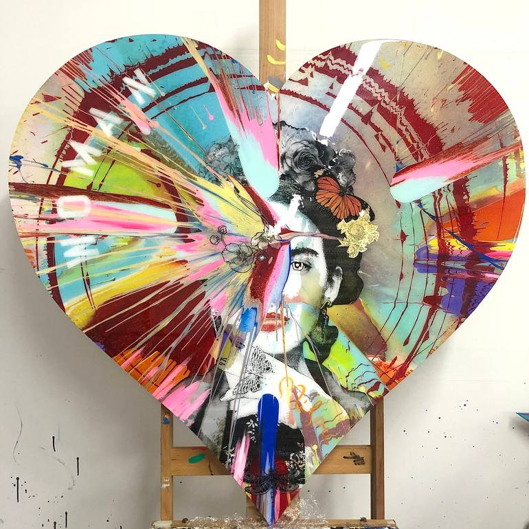 frida forever Painting by perry milou | Saatchi Art