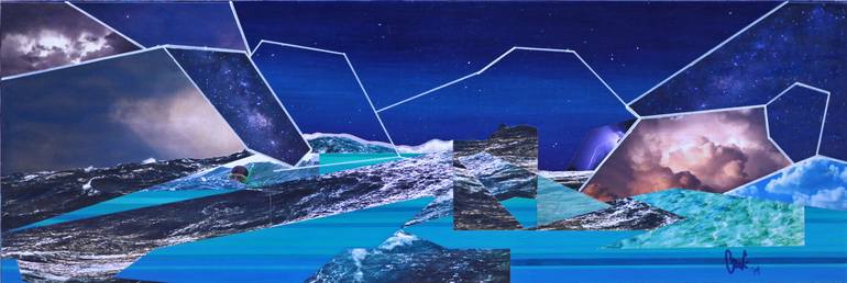 Diamond Lightning Collage by Chris Giuffre | Saatchi Art