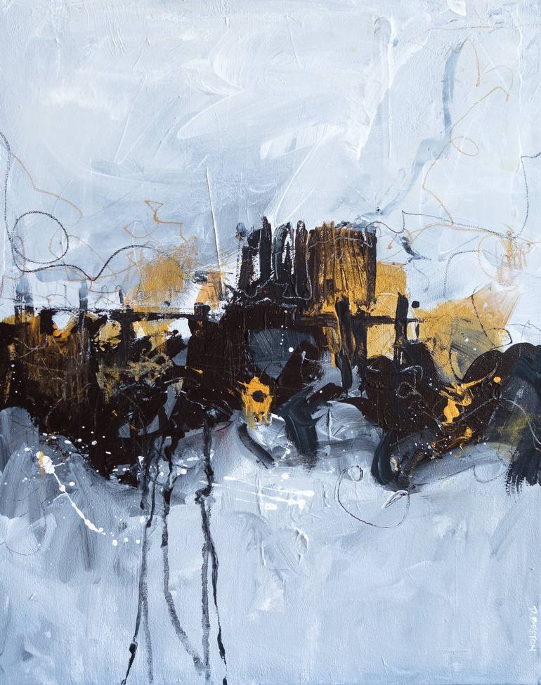 There's No Place Like Home - Abstract Painting Painting by Deb Breton ...