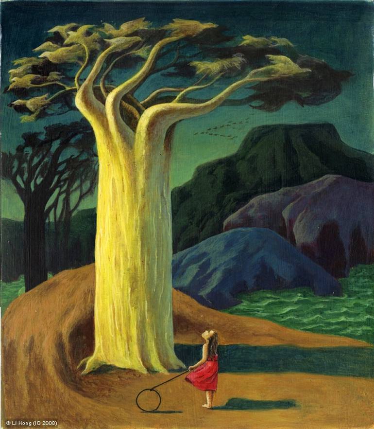 Big tree Painting by Li Hong | Saatchi Art