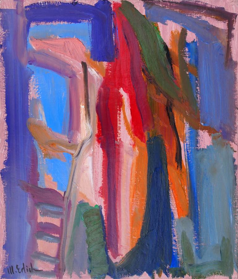 La escalera al cielo Painting by Mario Erlich | Saatchi Art