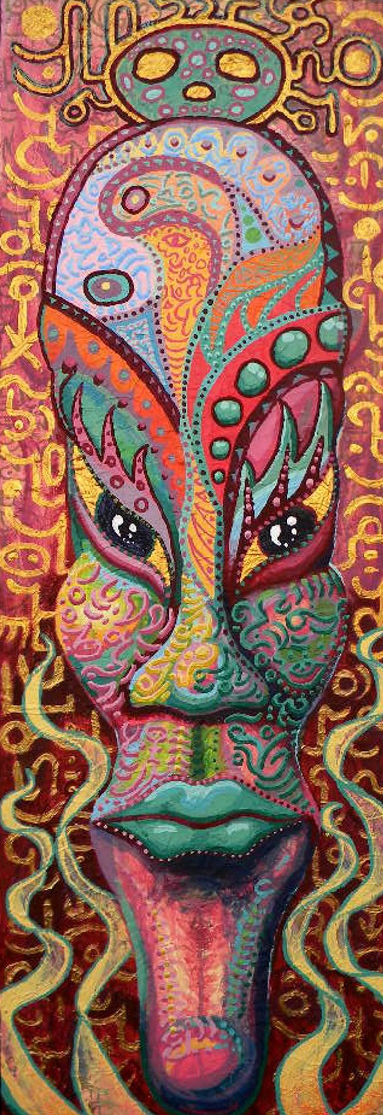 MASK 4 Painting by Idil Ersoy | Saatchi Art