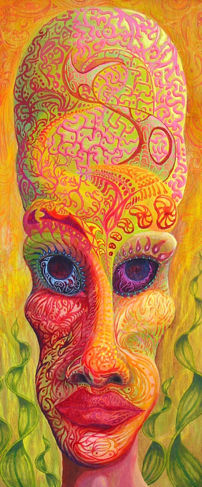 MASK 1 Painting by Idil Ersoy | Saatchi Art
