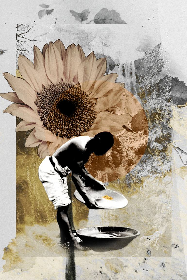 Gold for Freedom by Luise Eru - Limited Edition of 1 Mixed Media by ...